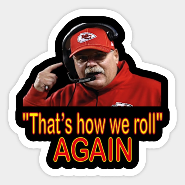 Andy Reid Frozen Mustache Andy Reid Frozen Mustache Sticker Teepublic